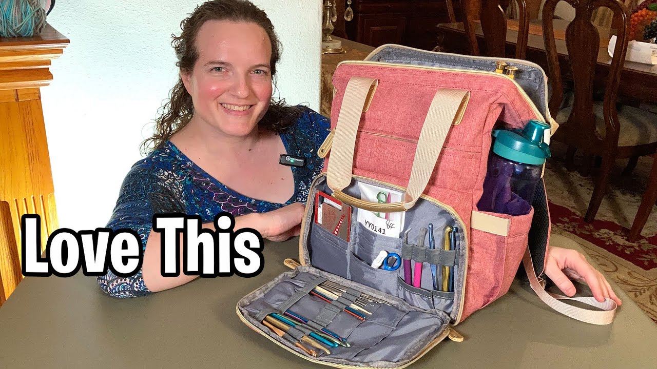 I Love This Knitting Backpack - YouTube