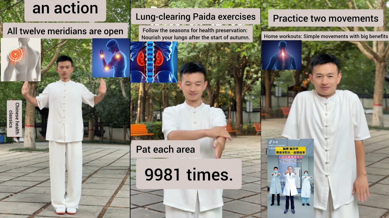 Lung-Clearing Paida Qigong |Open the12 Meridians with Simple Movements# ...