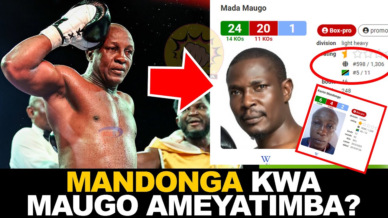 Kumekucha!! MANDONGA AMTISHA MPINZANI WAKE,NAE AJIBU MAPIGO, REKODI ZA ...