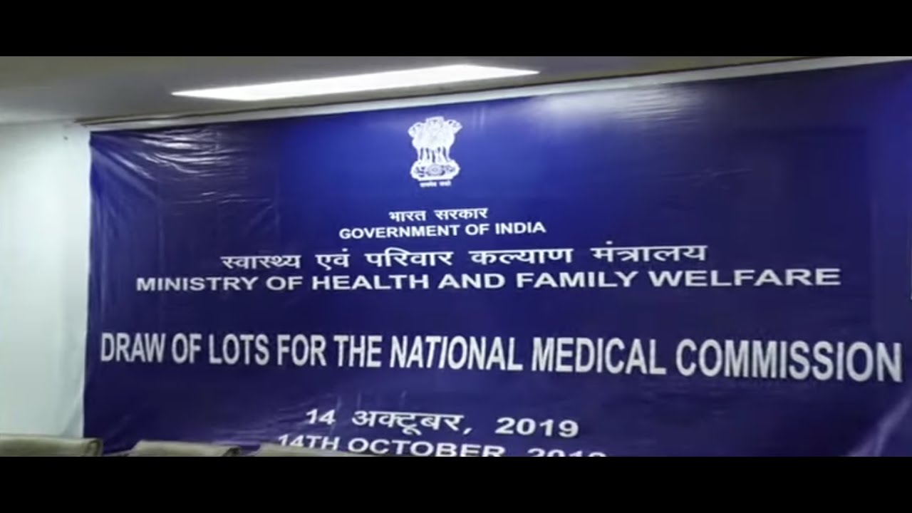 The draw of lots for selection of members of the NMC was held on 14th ...