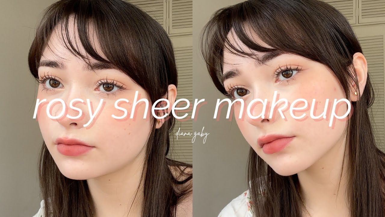 ⊹₊｡ rosy sheer makeup look 🌷 ˚₊⊹ : tutorial - YouTube