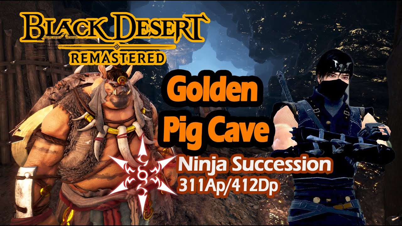 Bdo Subjugation Golden Pig Cave Normal #3 Ninja Succession Low Ap (no ...
