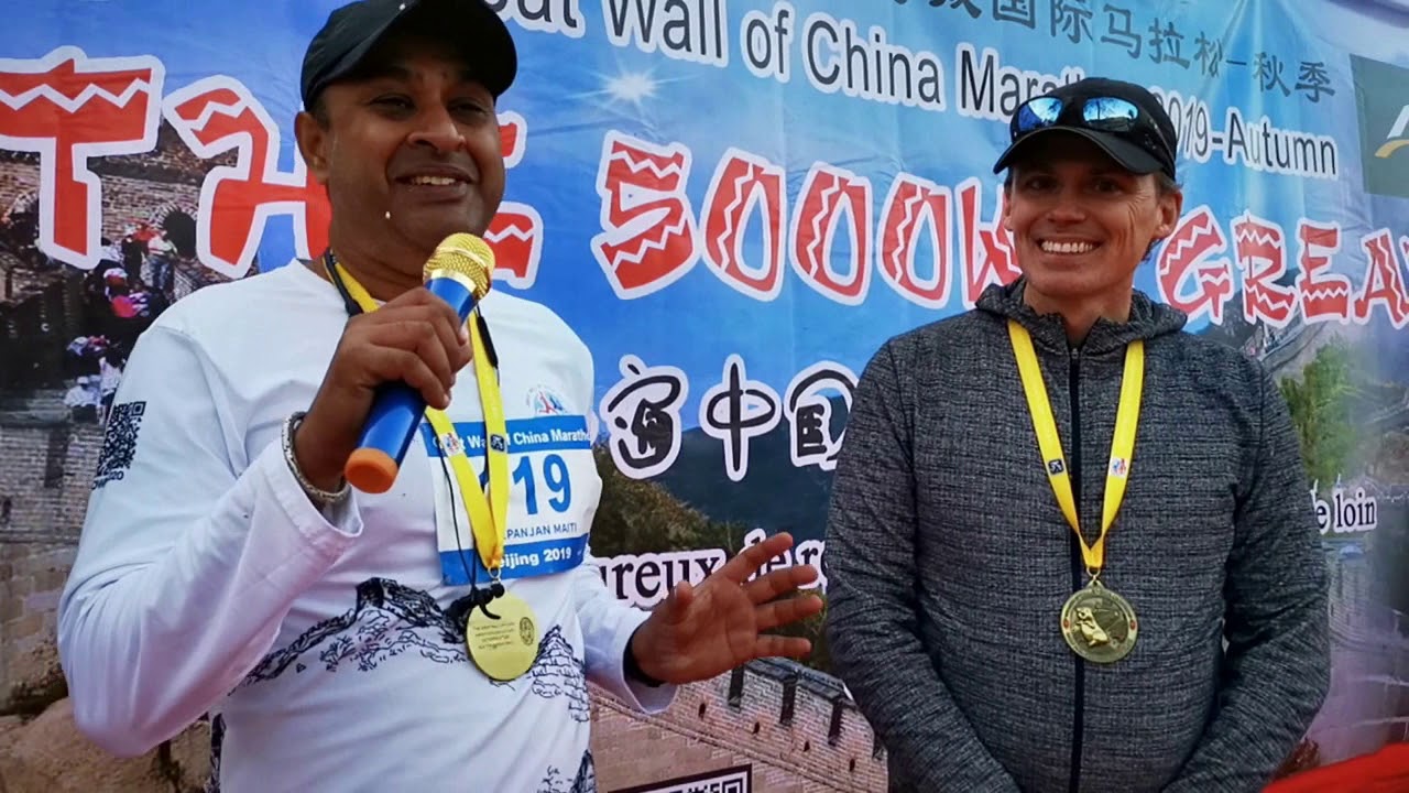 An Indian Runner at the Great Wall of China Marathon 2019-Autumn - YouTube