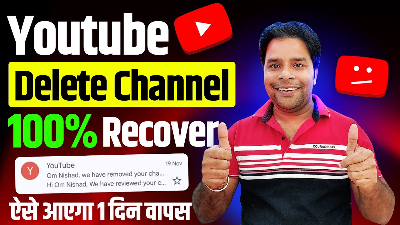 Youtube Deleted Channel 100% Recover | We Have Removed Your Channel ...