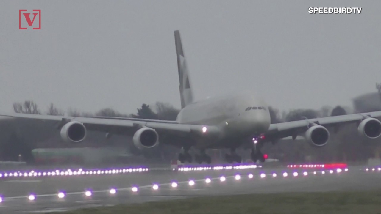 Harrowing Footage Shows Plane Making Difficult Landing Due To Heavy ...
