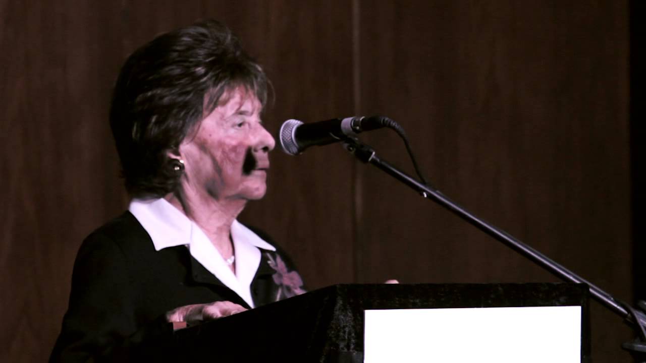 Holocaust survivor, Lily Ebert, speaking at 70 Days for 70 Years launch ...