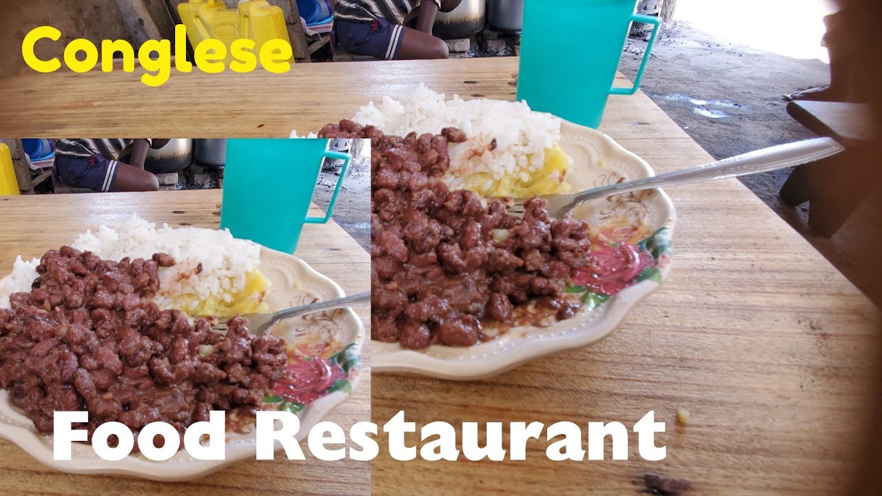 Eating Congolese Local Food In Kasese - YouTube