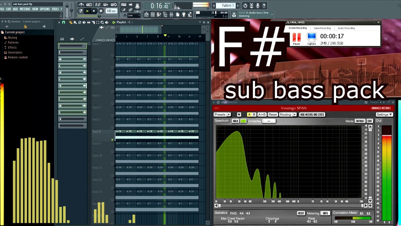 sub bass F# - YouTube