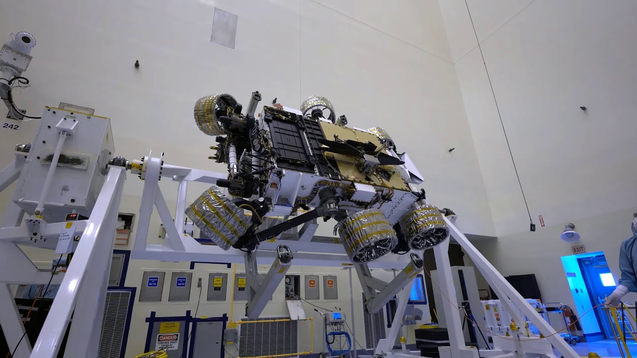 Testing Perseverance's Center of Gravity - YouTube