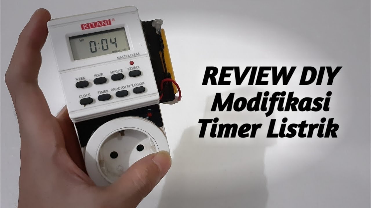 Cara mengganti baterai timer listrik digital otomatis dengan baterai ...