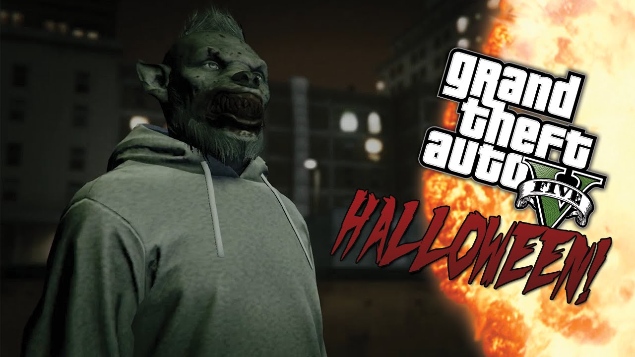 GTA 5 Halloween DLC! Slasher Mode With The Crew! (GTA 5 Funny Moments ...