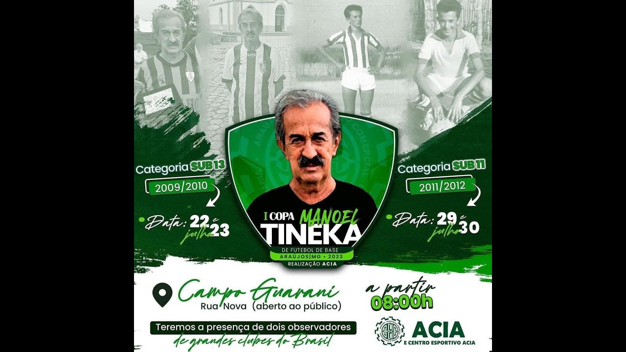 1° COPA MANOEL TINEKA DE FUTEBOL DE BASE - YouTube