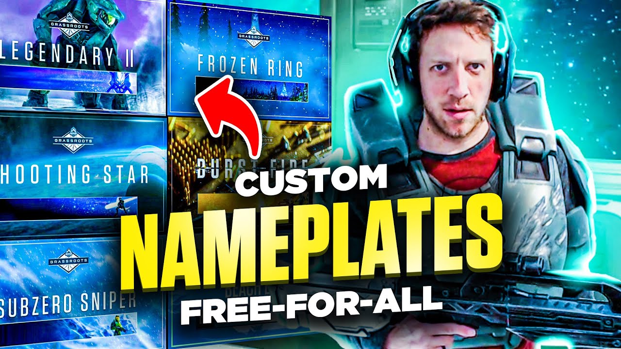 HALO MCC NAMEPLATE GAMES | REAL LIFE SPARTAN - YouTube