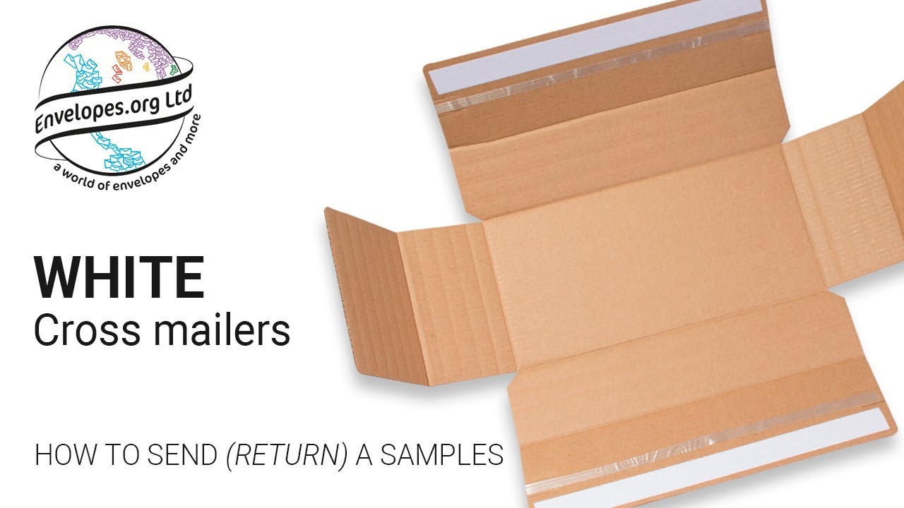 How to send a samples with White Cross mailers - YouTube