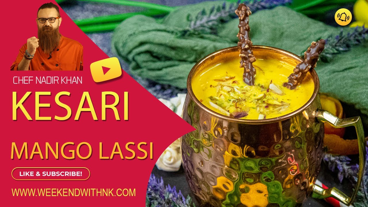 How To Make Kesari Mango Lassi | Mango & Saffron Lassi Recipe | Ramazan ...