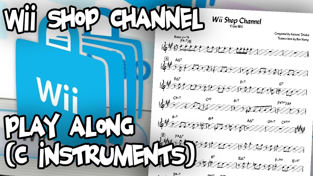 Wii Shop Channel Theme - Play Along - C Version - YouTube