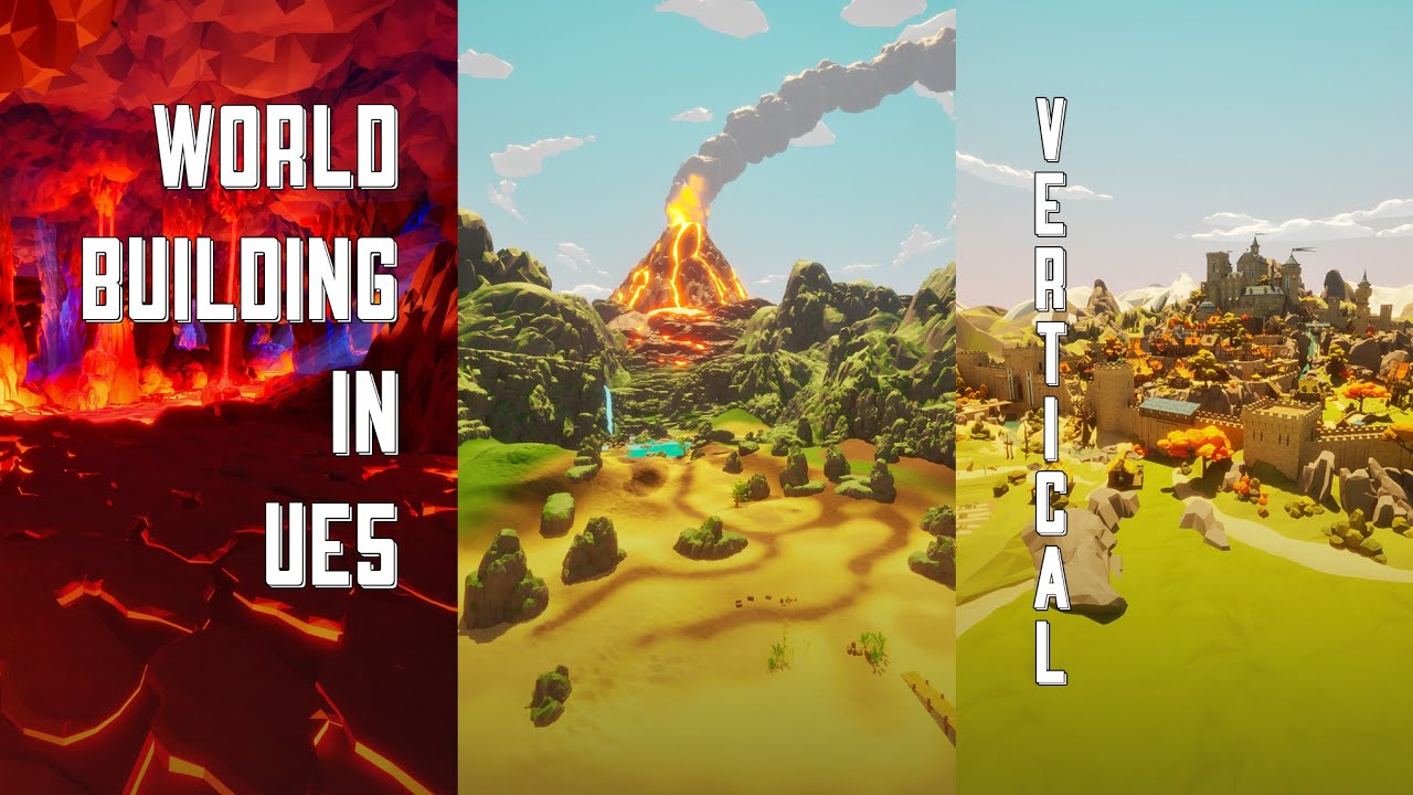 Unreal Engine 5, Medieval Low Poly World Building! [Part 15] Vertical ...
