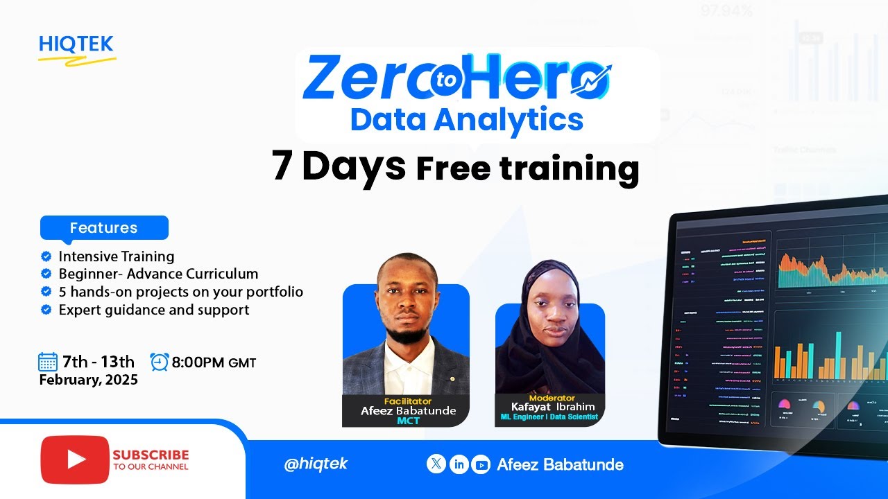 007 - Zero2Hero Beginner to Advance Data Analytics - YouTube