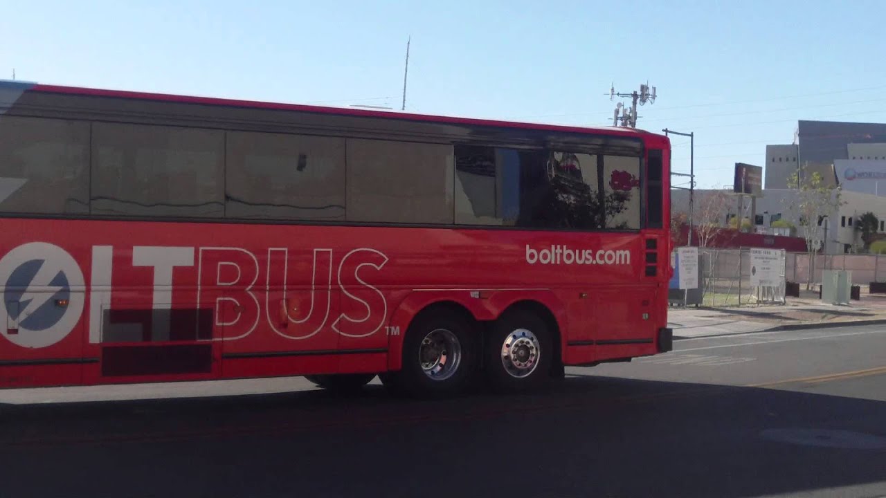 The Bolt Bus cruising in Down town In Las Vegas - YouTube