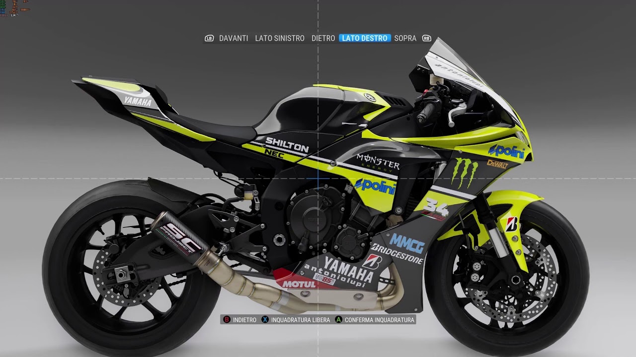 YAMAHA R1 2020 NEC livery Ride 4 editor - YouTube