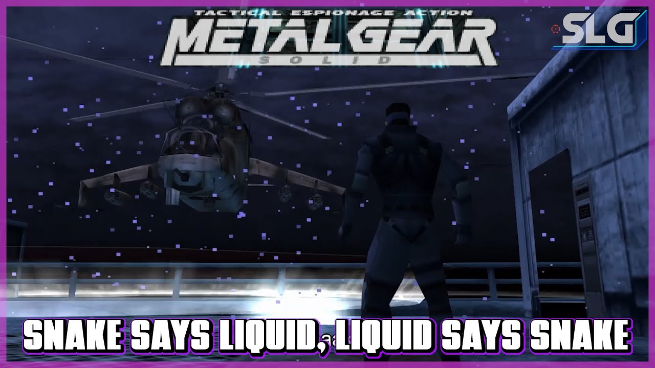 Metal gear solid but its Snake says Liquid says Snake [1080P] - YouTube