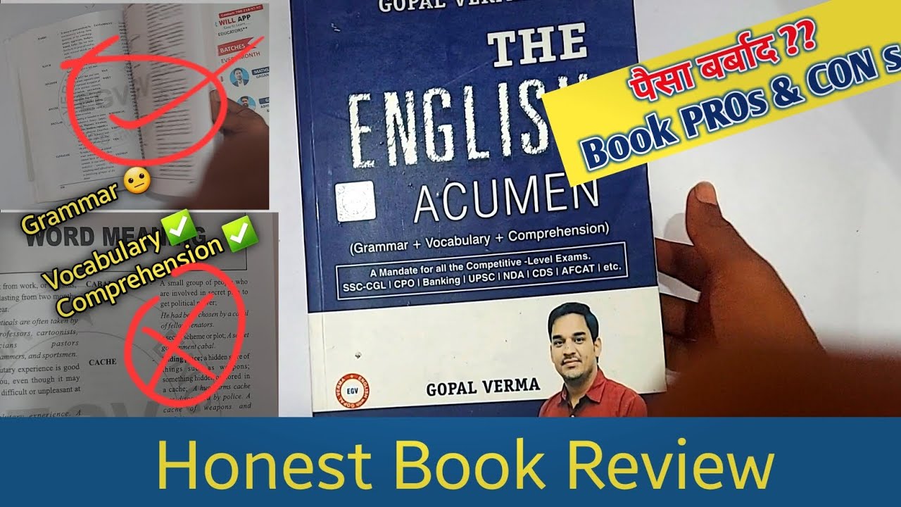 The English Acumen Book Review ️ English Book by Gopal Verma Sir कड़वा ...