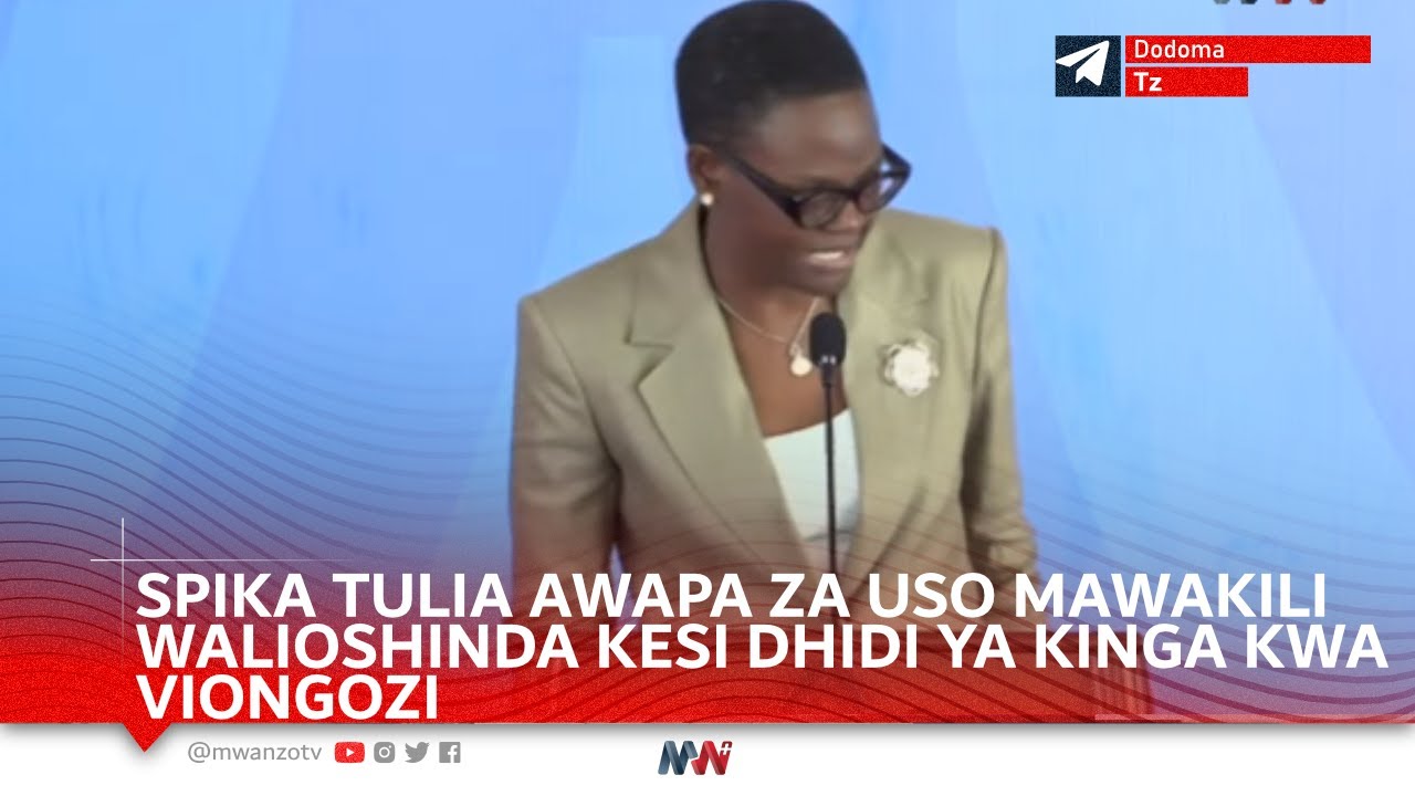KIVUMBI! SPIKA TULIA AWAPA ZA USO MAWAKILI WALIOSHANGILIA KUSHINDA KESI ...