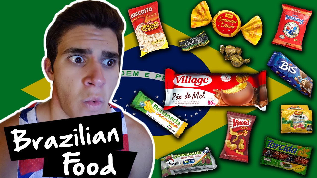 American Tries Brazilian Food!!! | Universal Yums Box - YouTube