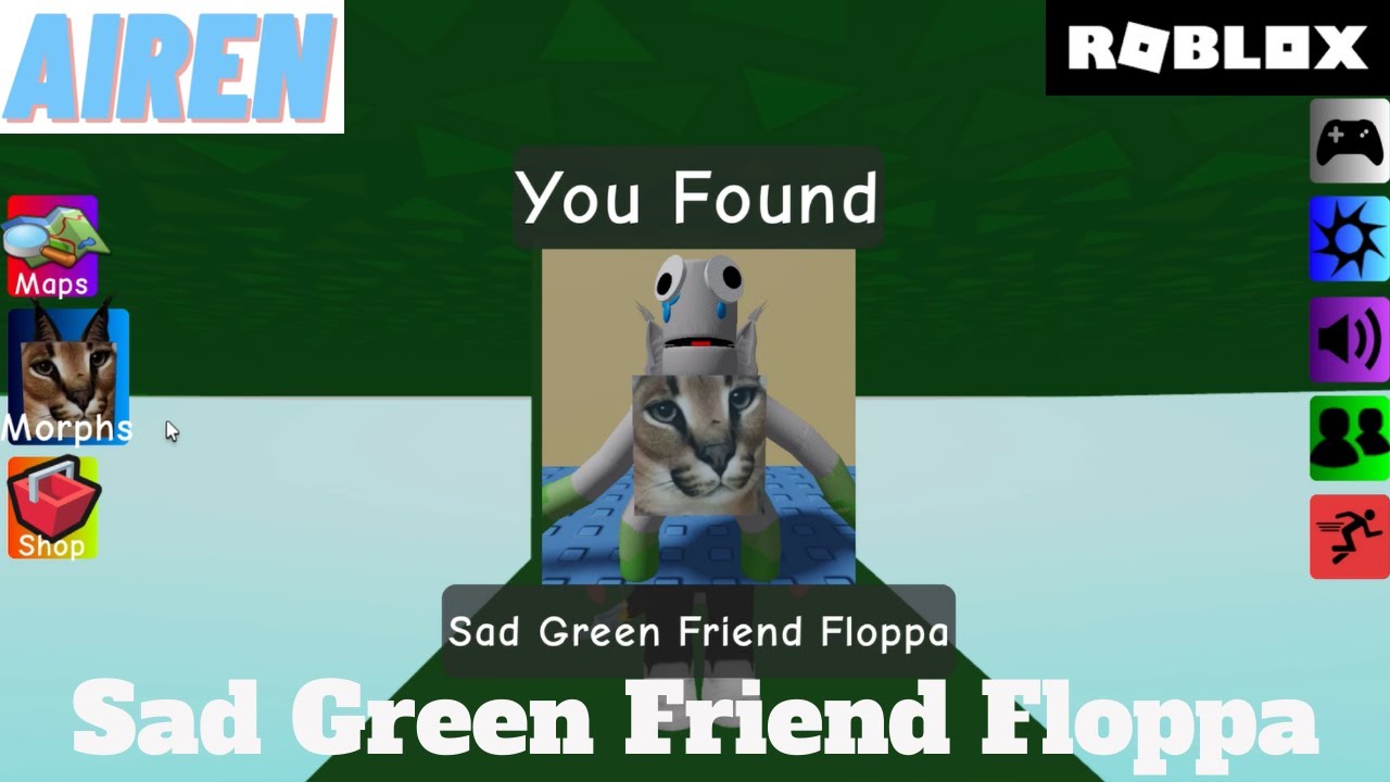 Sad Green Friend Floppa Find the Floppa Roblox - YouTube