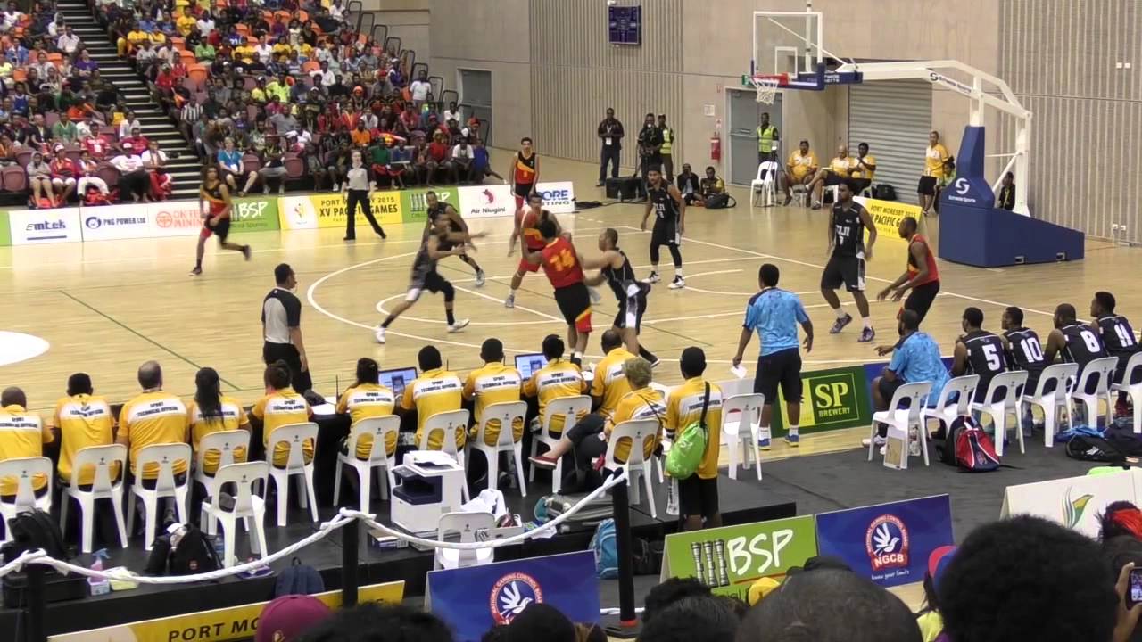 Fiji vs. PNG - 2015 Pacific Games Mens Basketball - YouTube