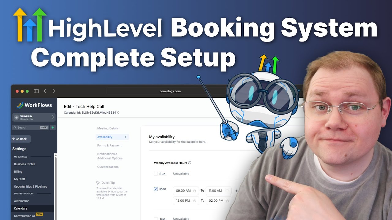 HighLevel Booking System Complete Setup - YouTube