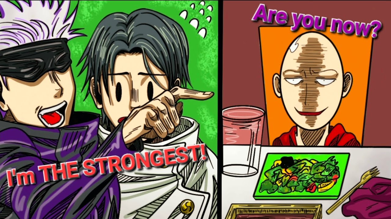 Gojo Vs Saitama 💥 ( OPM +JJK CROSSOVER ANIME VS BATTLE) #anime # ...