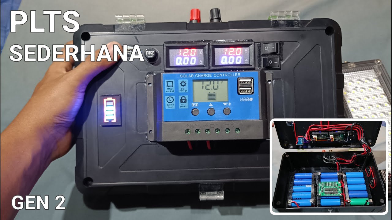 PLTS SEDERHANA DALAM 1 BOX | POWER STATION SEDERHANA - YouTube