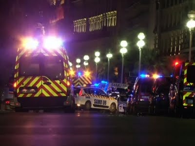 Raw: French Police on Scene After Truck Attack - YouTube