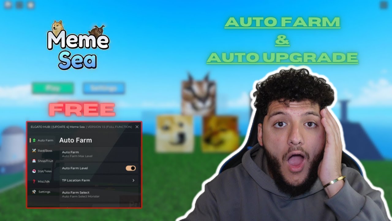 Roblox Meme Sea Script/Hack Auto Farm and Many More *keyless* - YouTube