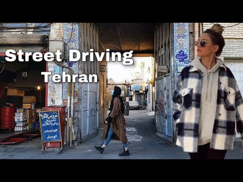 Driving in Tehran, from Resalat highway to Baharestan square - YouTube
