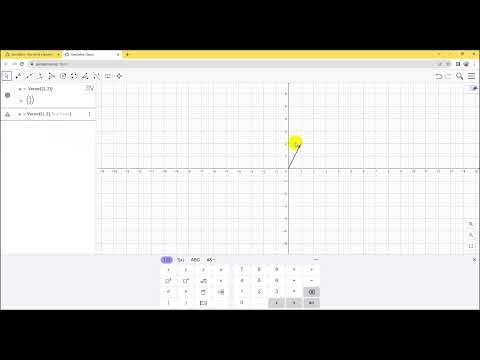 GeoGebra - Graphing Vectors - YouTube