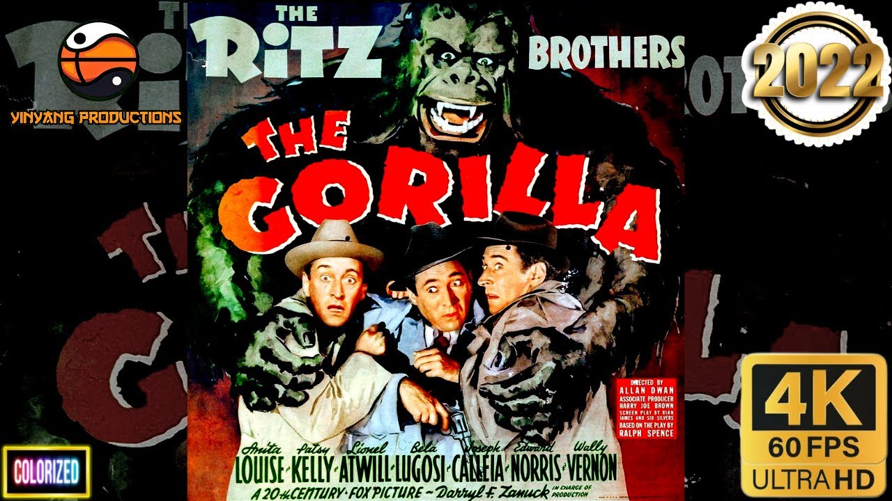 The Gorilla (1939) (Full Movie) (Colorized, 4K, 60FPS) Cult Classic (2022 Edition) - YouTube