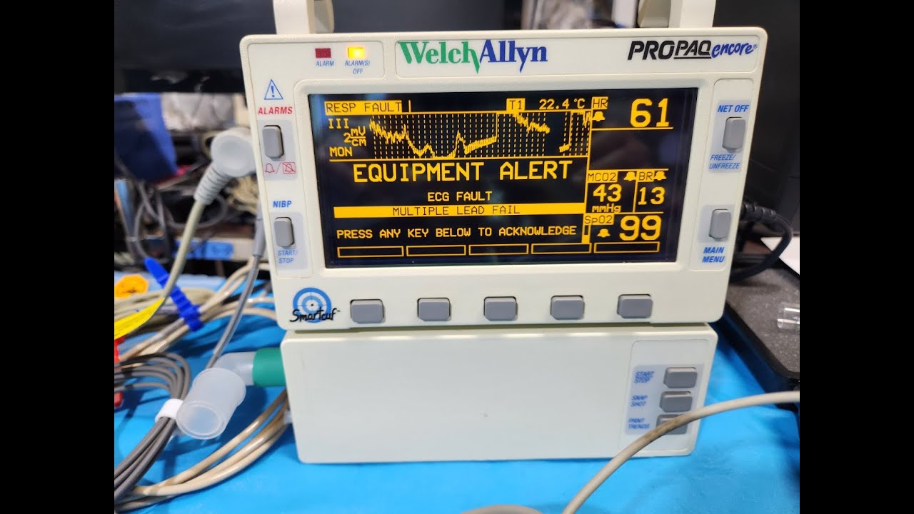 Welch Allyn Propaq 206EL Patient Monitor - YouTube