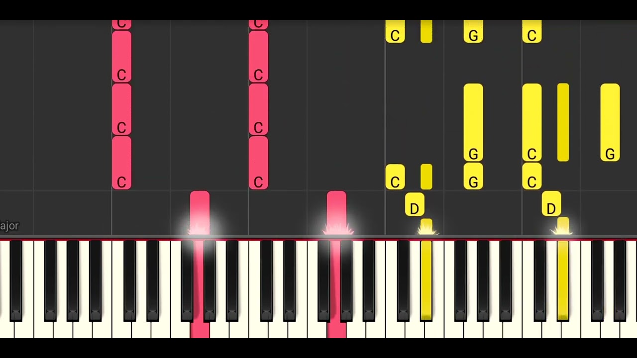 Adele Skyfall piano tutorial medium difficulty - YouTube