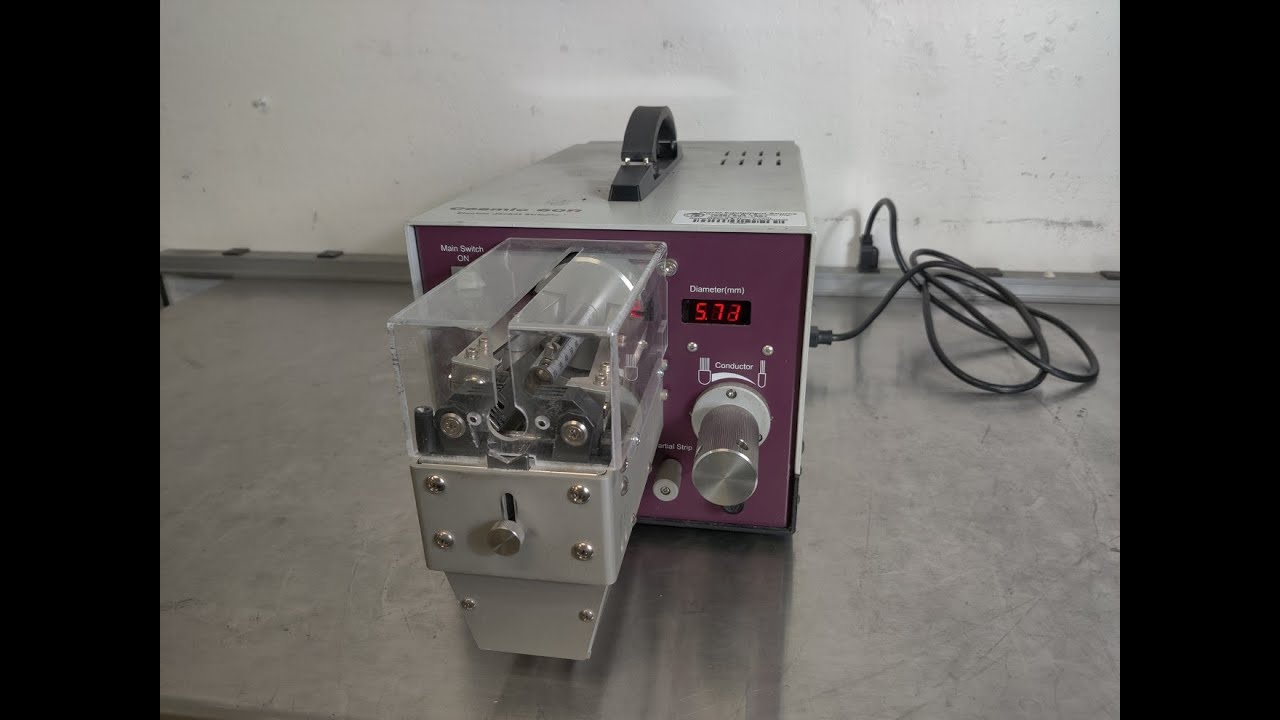 Komax Cosmic 60R Wire Stripping Machine Asset #001989 - YouTube