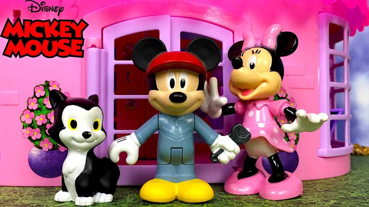 FIGARO GOES MISSING AND MINNIE AND MICKEY MOUSE LOOK ALL OVER FOR HIM ...