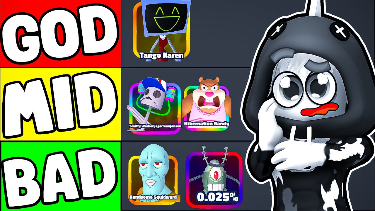 I RANKED EVERY UNIT IN SPONGEBOB TD! - YouTube