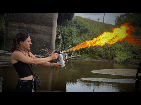 How to make a zombie apocalypse flamethrower - YouTube