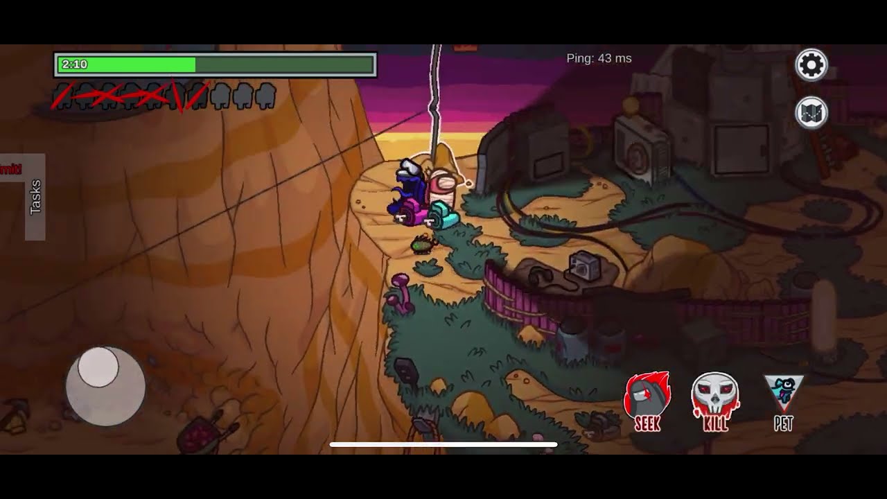 Among us hide N seek VICTORY/killing Zipline campers - YouTube