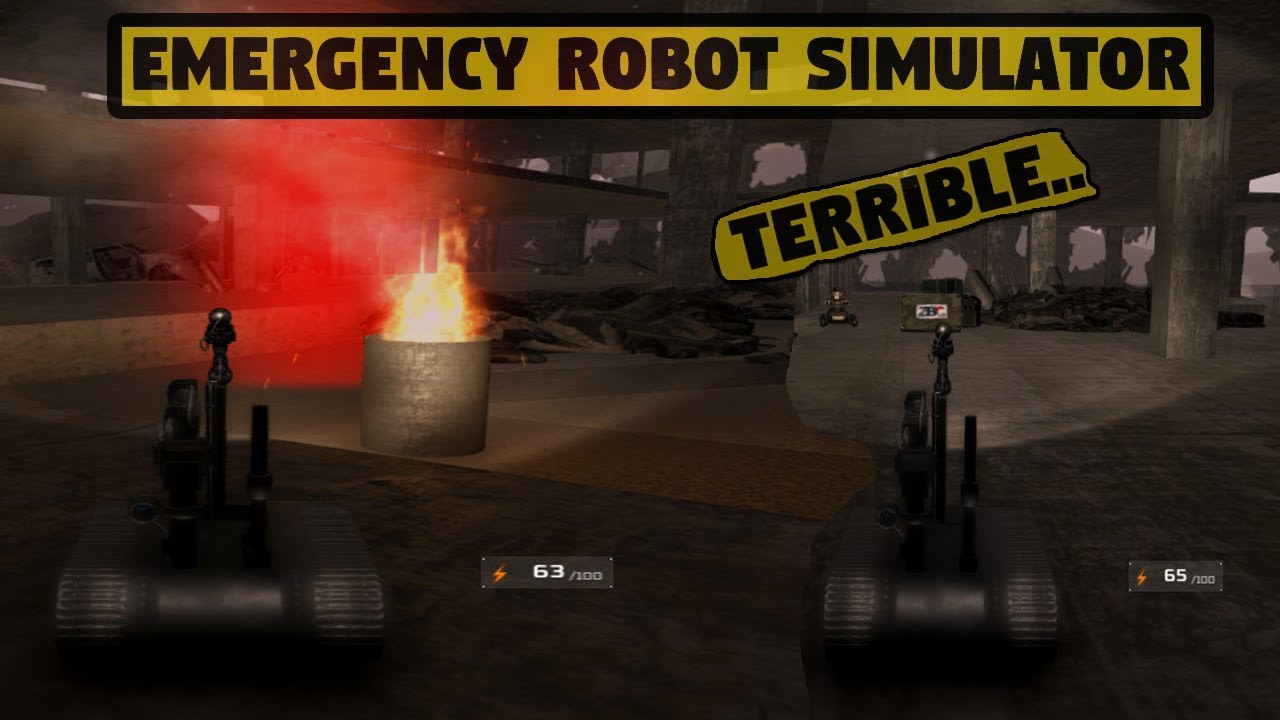 Emergency Robot Simulator " Terrible Game " Gameplay PC STEAM HD - YouTube