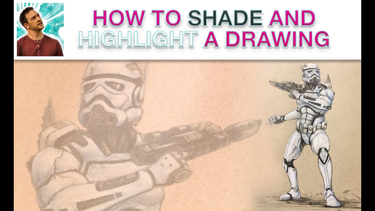 How to Shade and Highlight a Drawing - YouTube
