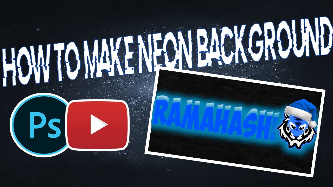 How to make NEON background? - YouTube