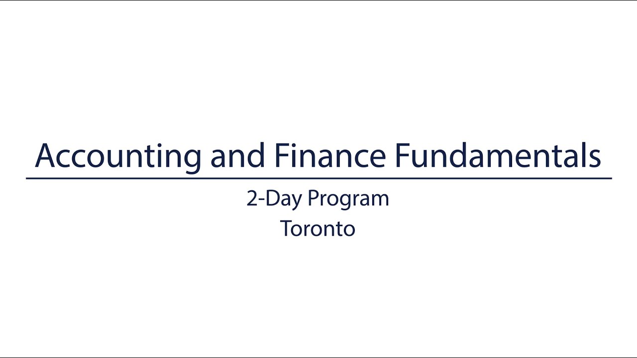 Queen's Accounting and Finance Fundamentals Program - YouTube