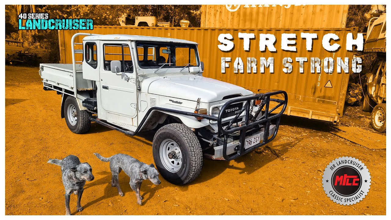 STRETCH FARM STRONG - Wayne's Extra Cab HJ47 - Mr Landcruiser - YouTube